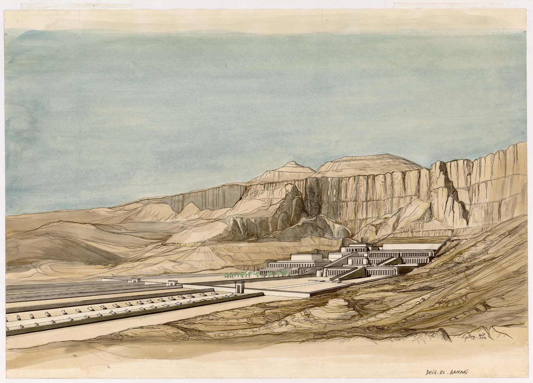 Deir el Bahari, Hatshepsut's temple - Jean-Claude Golvin