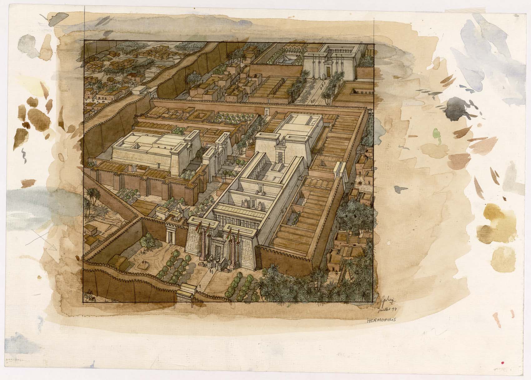 Hermopolis Magna, le centre - Jean-Claude Golvin