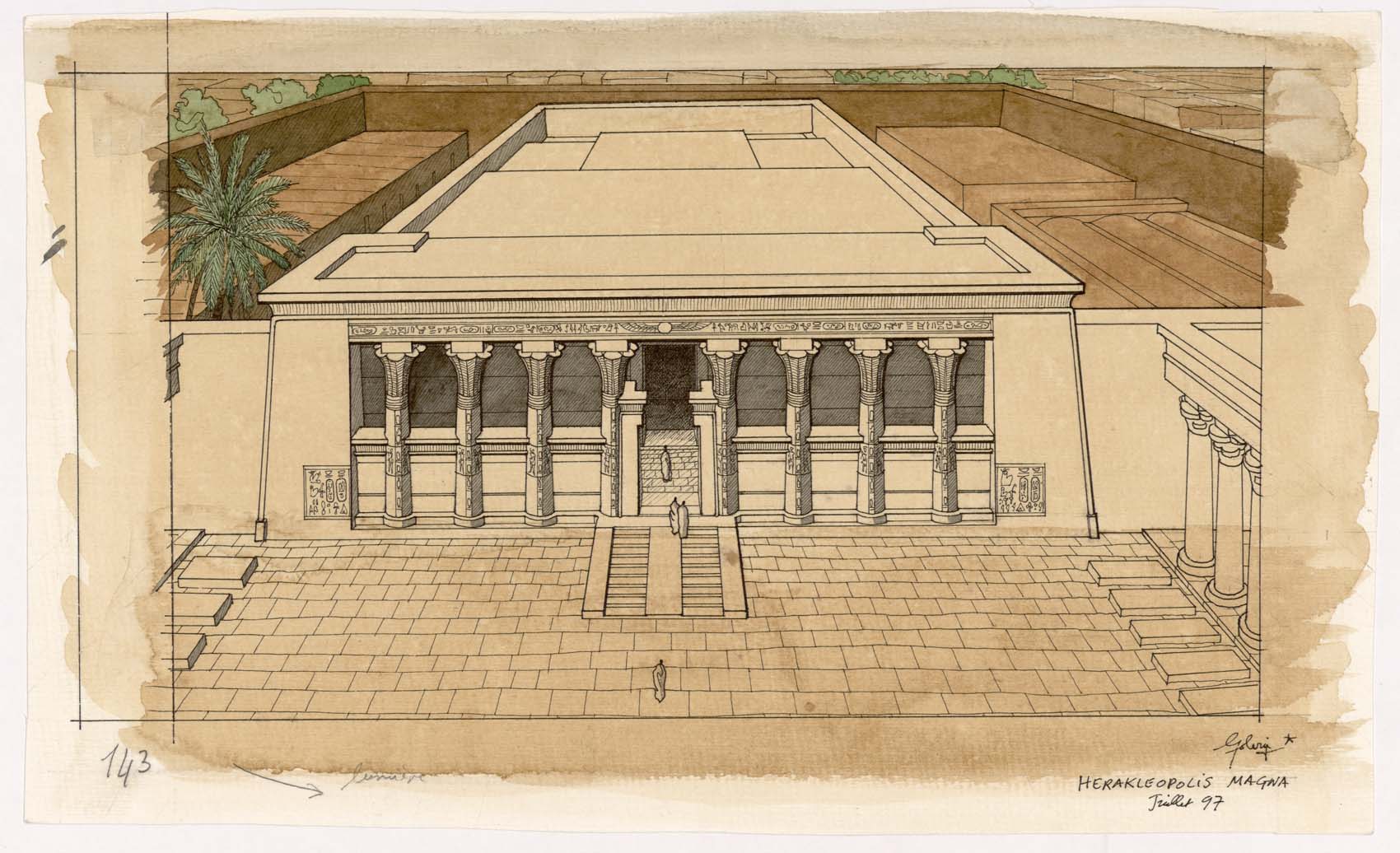 Herakleopolis Magna, le temple - Jean-Claude Golvin
