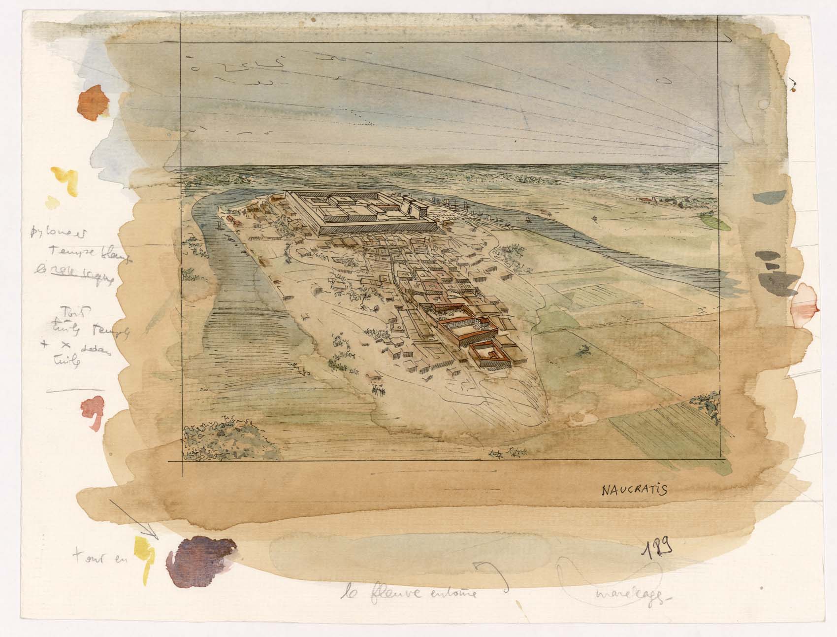 Naucratis, vue générale - Jean-Claude Golvin