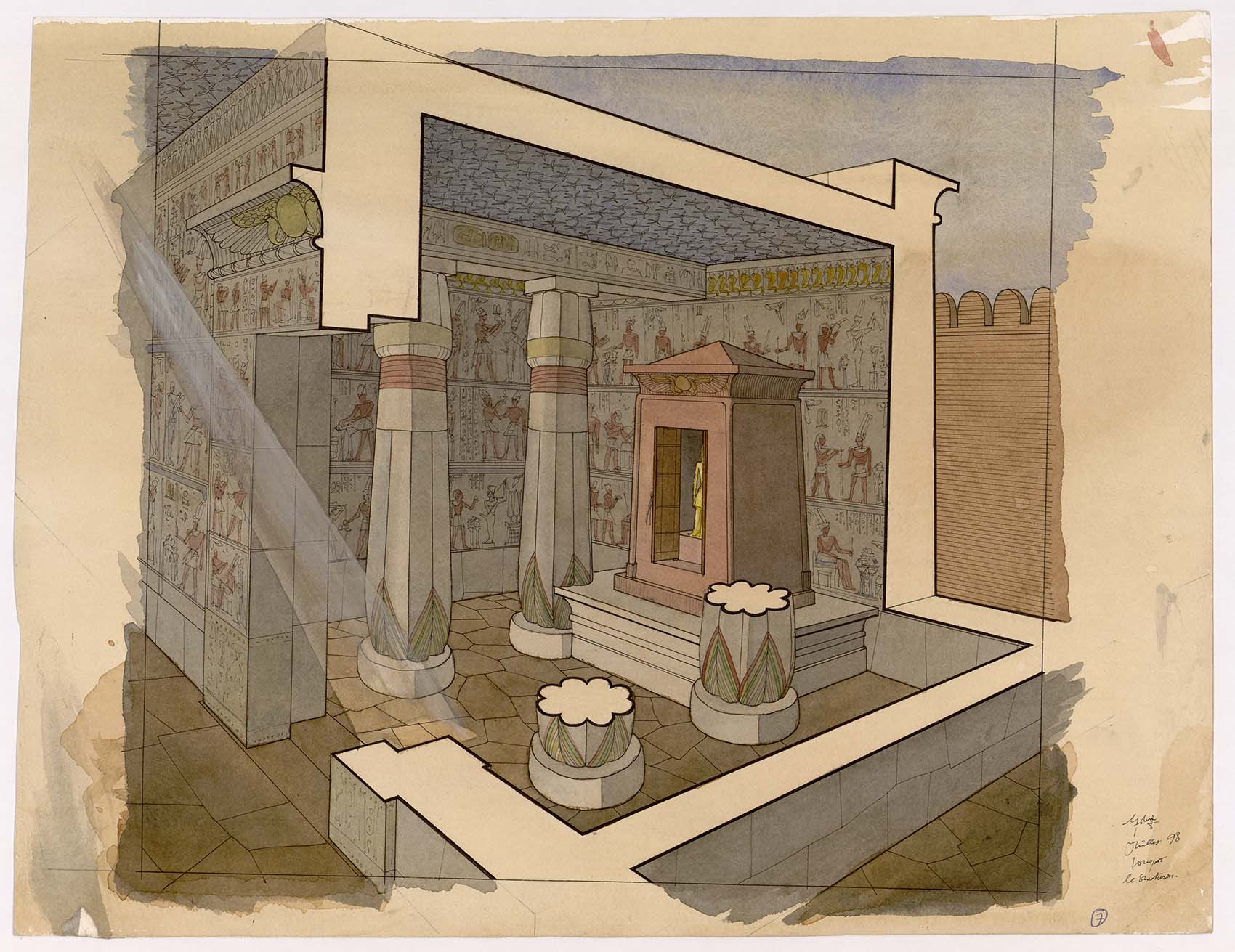 Thebes (Louqsor), the temple of Amon, the sanctuary - Jean-Claude Golvin