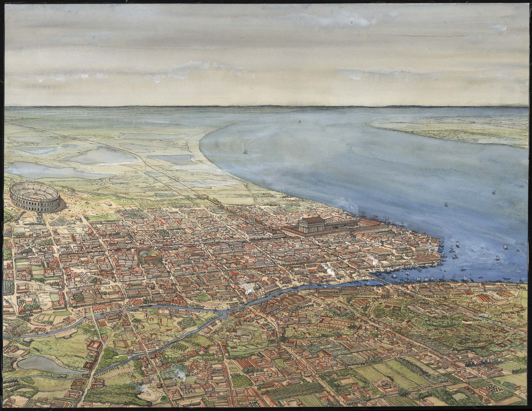 Burdigala (Bordeaux), general view - Jean-Claude Golvin