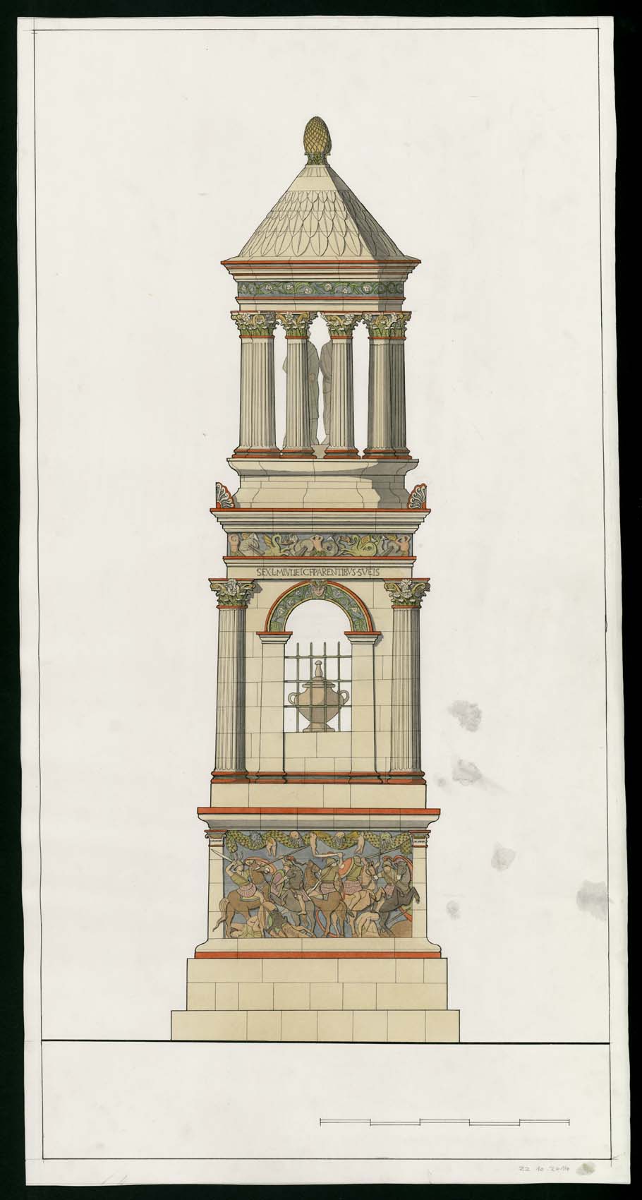 Glanum (Saint-Rémy-de-Provence), the mausoleum - Jean-Claude Golvin