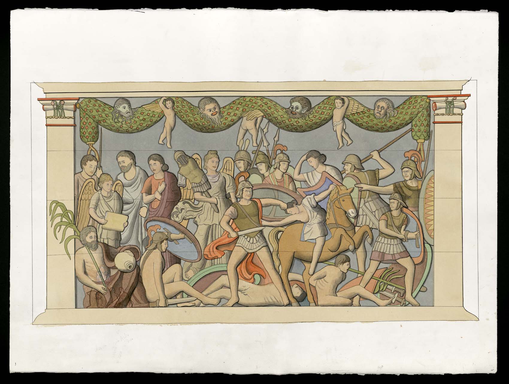 Glanum (Saint-Rémy-de-Provence), détail du mausolée - Jean-Claude Golvin