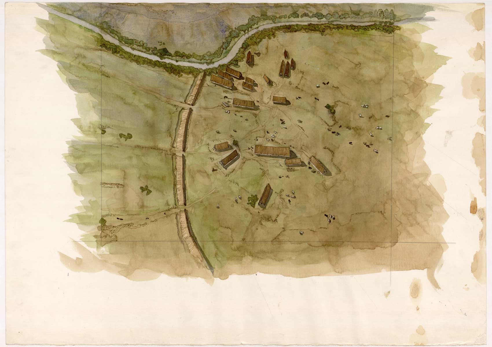 Mairy, Siedlungsgebiet - Jean-Claude Golvin