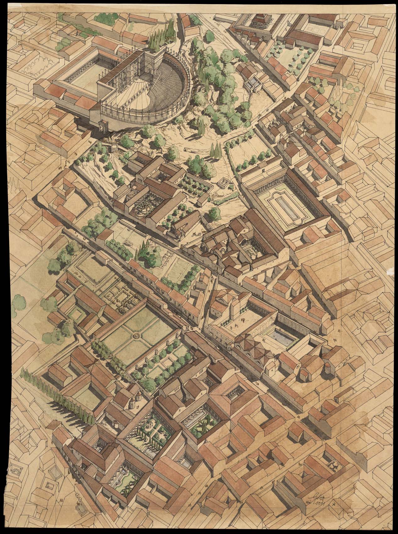 Vasio (Vaison-la-Romaine), die großen Häuser - Jean-Claude Golvin