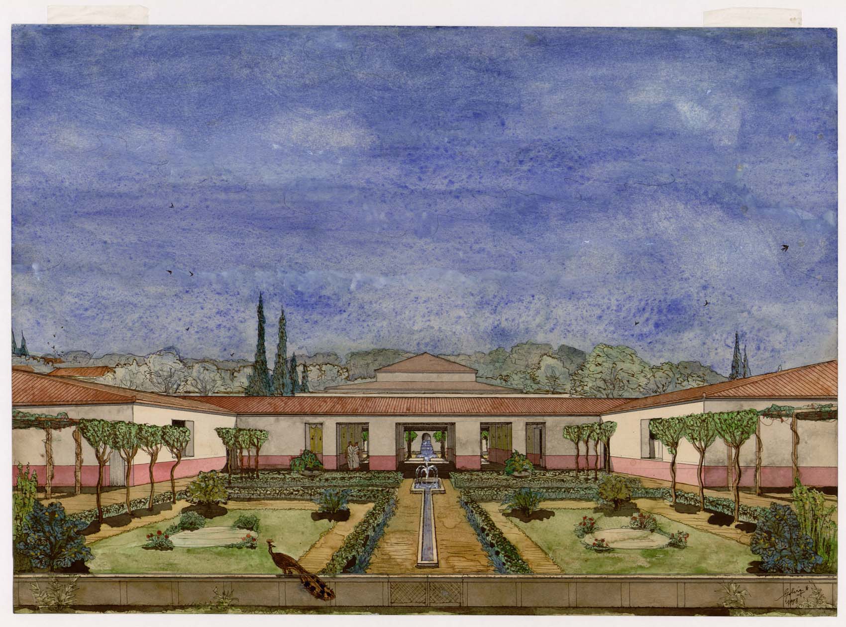 Vasio (Vaison-la-Romaine), das Haus des Pfaus - Jean-Claude Golvin