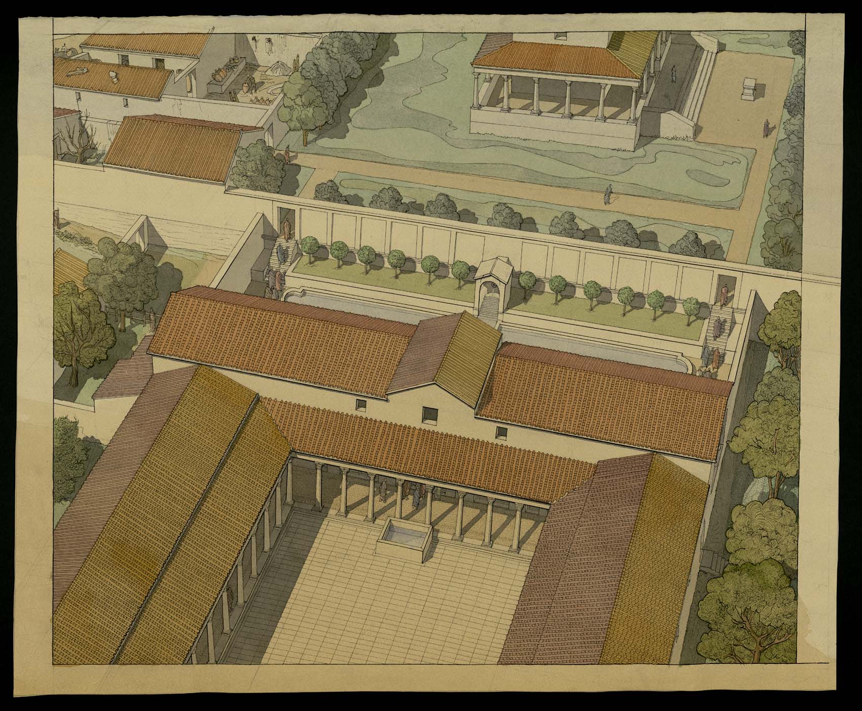 Vasio (Vaison-la-Romaine), la maison du Paon - Jean-Claude Golvin