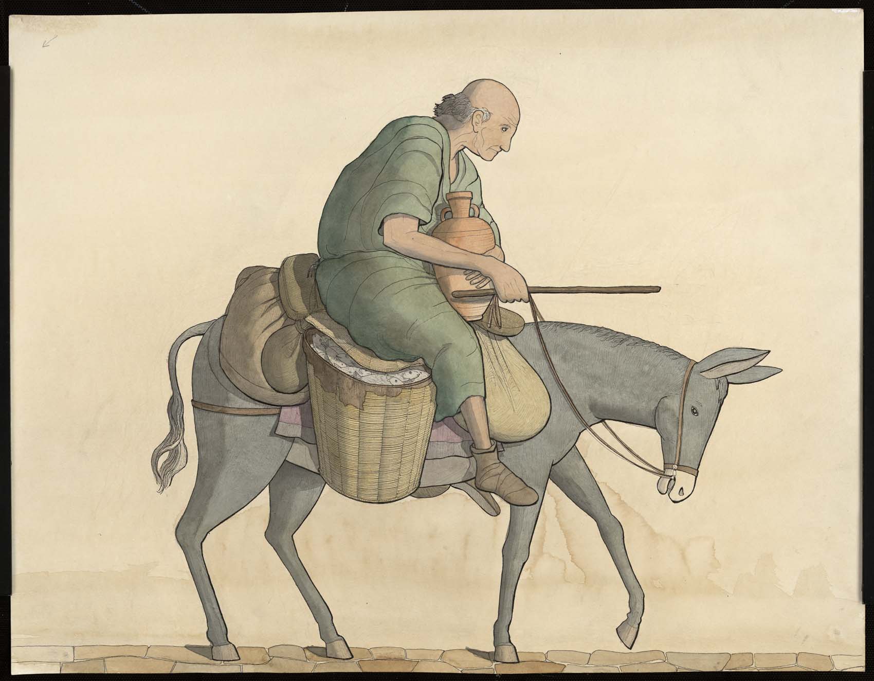 The donkey driver - Jean-Claude Golvin