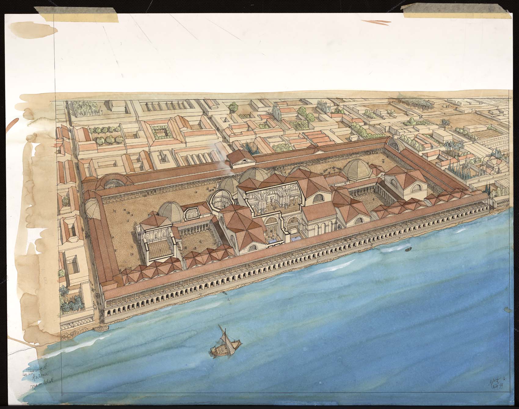 Carthago (Carthage), les thermes d'Antonin - Jean-Claude Golvin