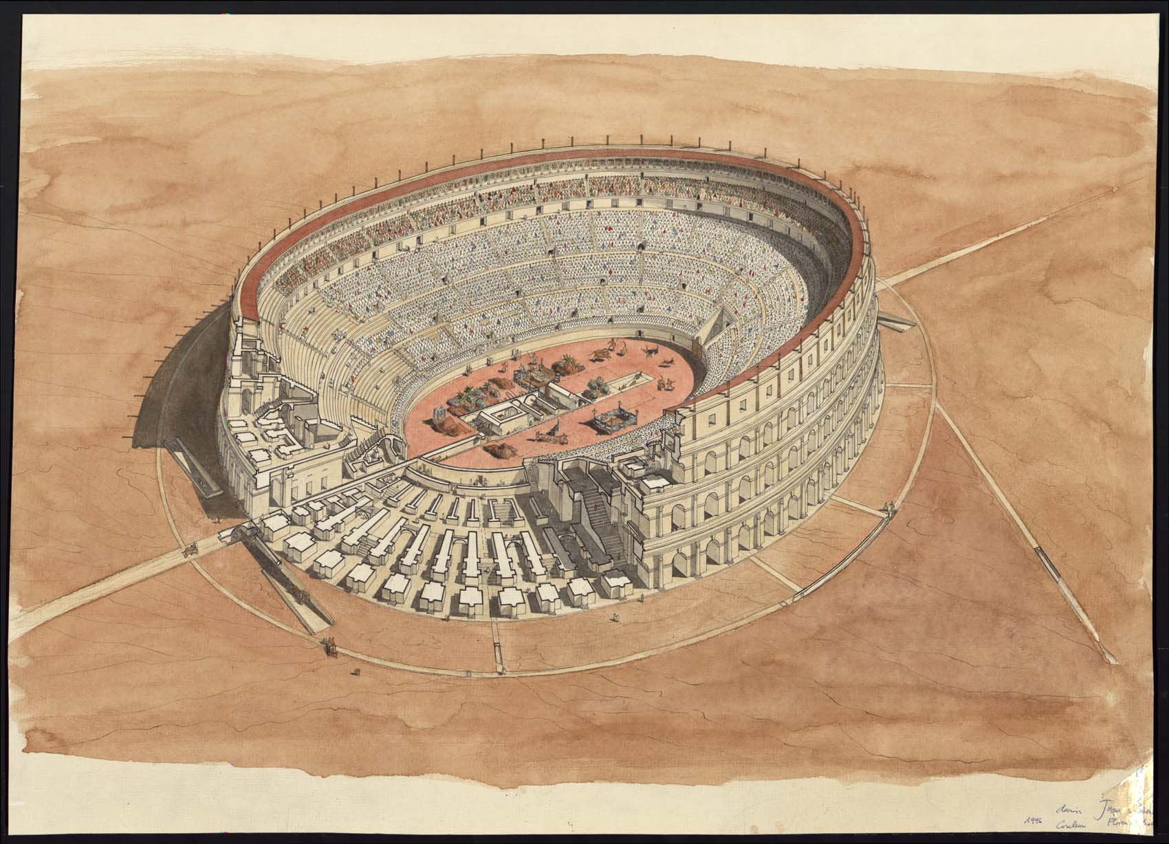 Thysdrus (El Jem), l'amphithéâtre - Jean-Claude Golvin