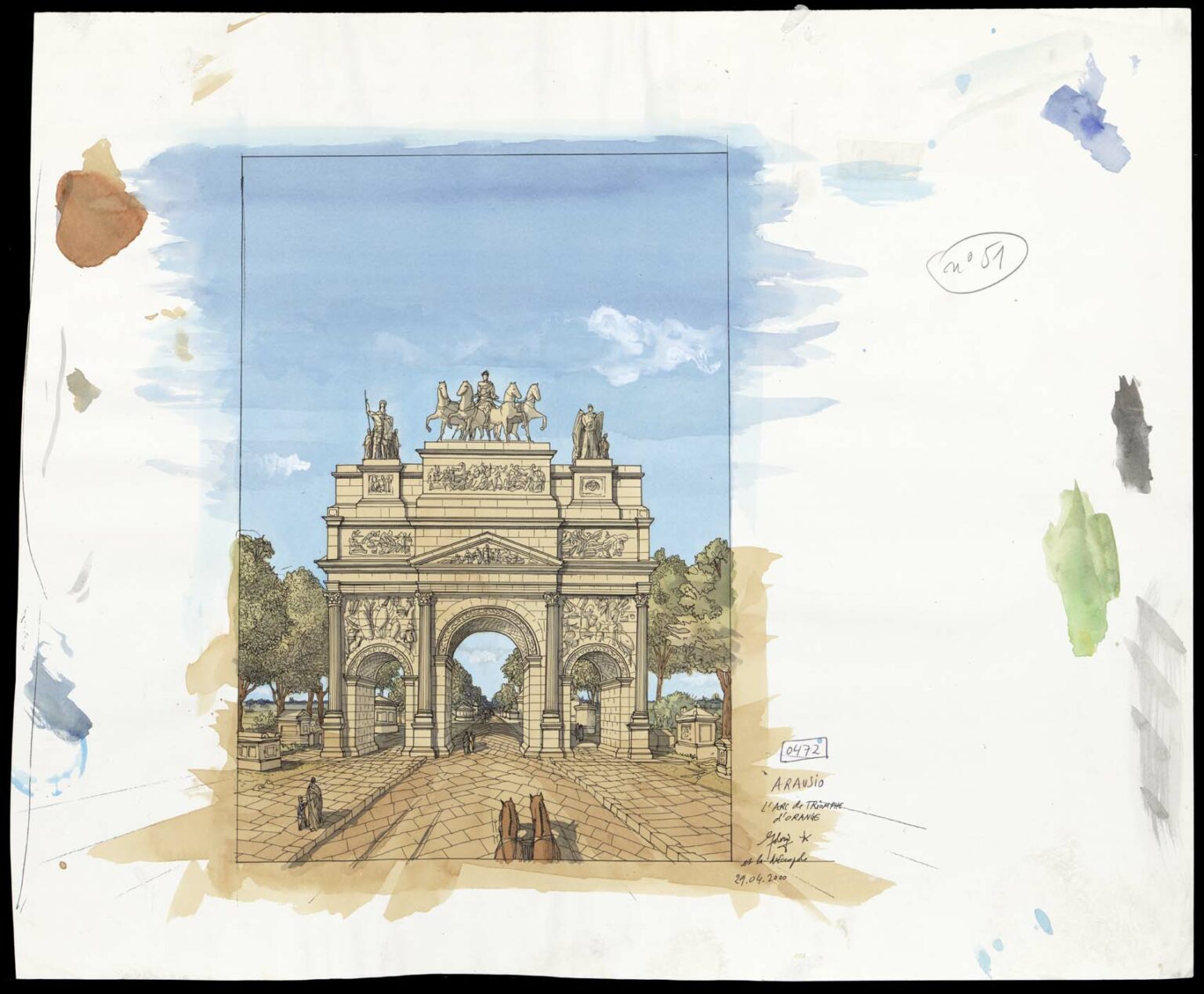 Arausio (Orange), the monumental arch and necropolis - Jean-Claude Golvin