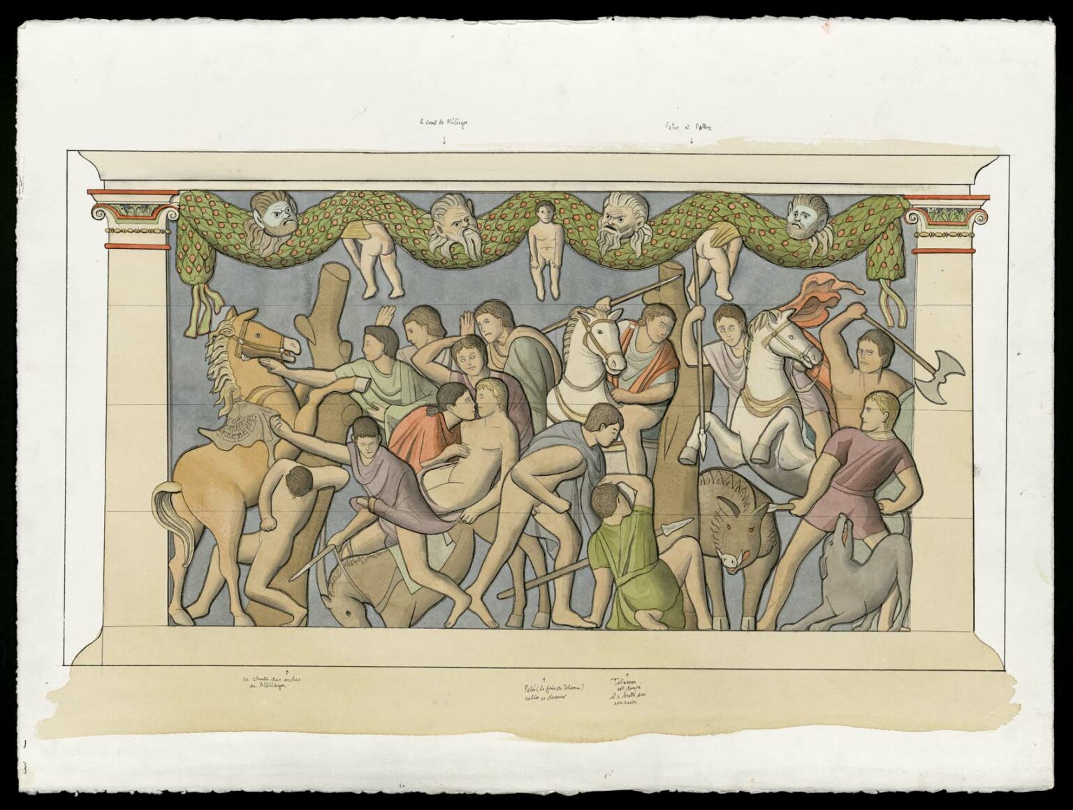 Glanum (Saint-Rémy-de-Provence), detail of mausoleum - Jean-Claude Golvin