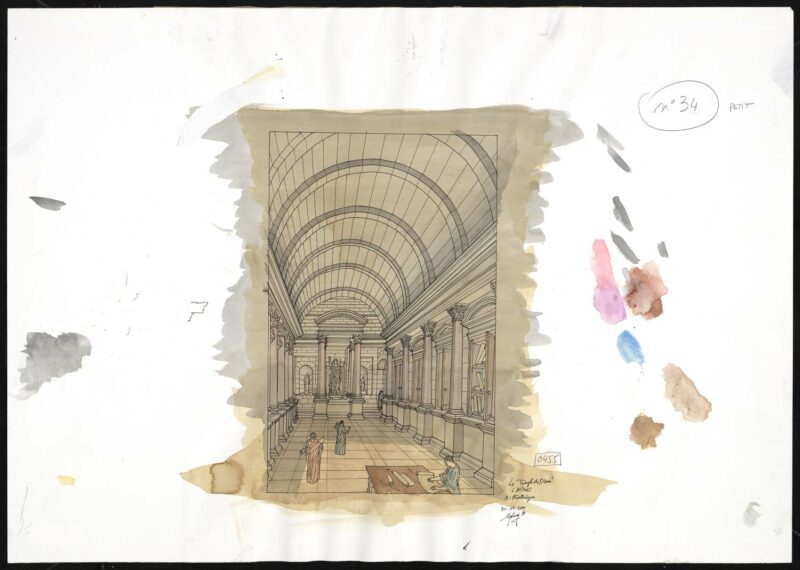 Nemausus (Nîmes), the temple of Diana, interior - Jean-Claude Golvin