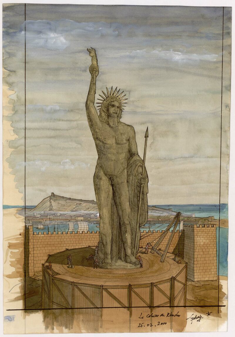 Rhodos (Rhodes), the colossus - Jean-Claude Golvin