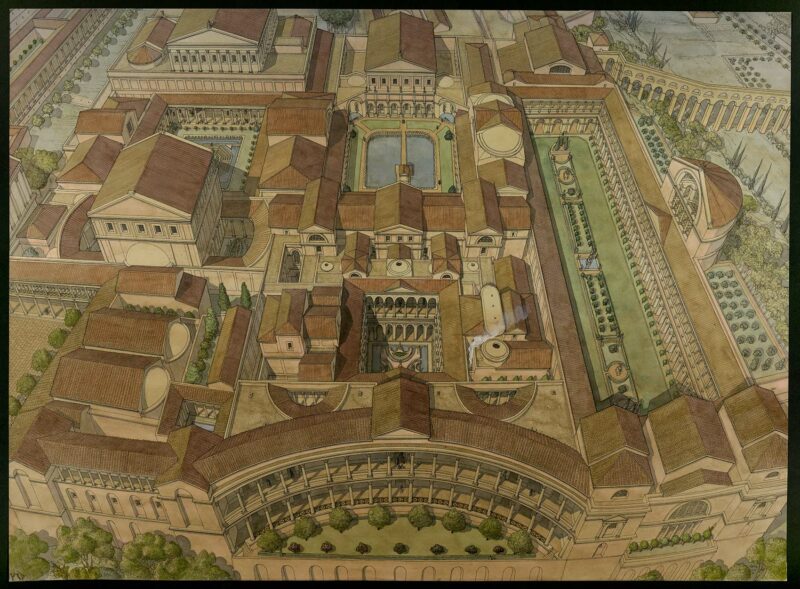 Roma (Rome), Domitian's palace, domus Augusta and domus Flavia - Jean ...