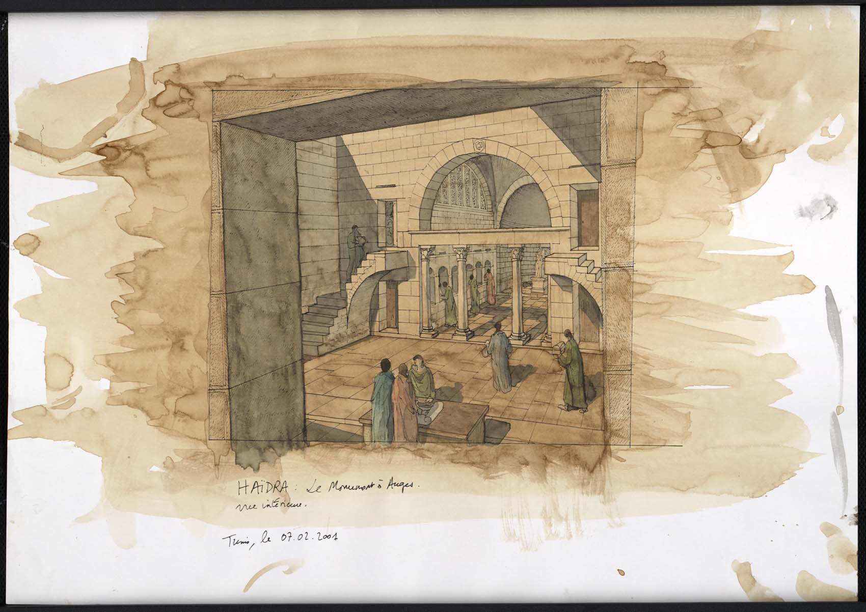 Ammaedara (Haïdra), le monument à auges - Jean-Claude Golvin